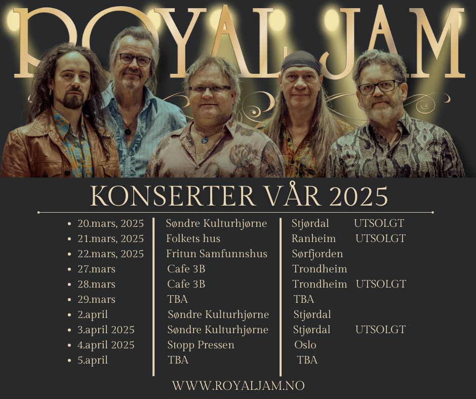 Royal Jam - Classic Rock legendariske musikere og utsolgt. - Intro ...
